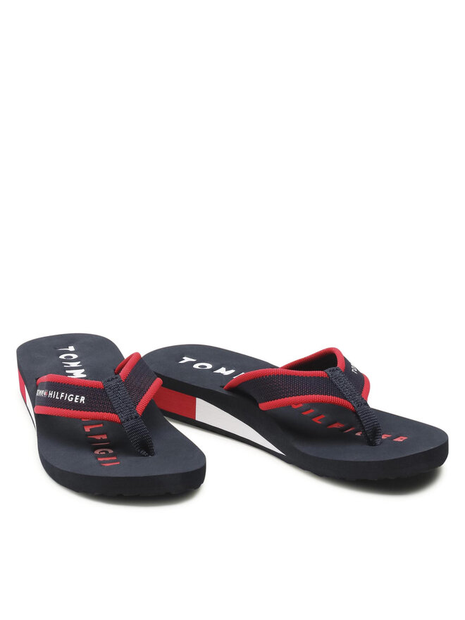 Žabky Tommy Hilfiger Th Mid Flag Flip Flop FW0FW05821 Tmavomodrá | eobuv.cz