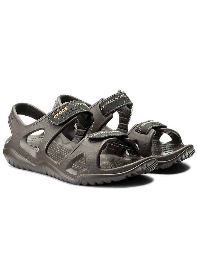 Sandály Crocs Swiftwater River Sandal M 203965 Hnědá | eobuv.cz