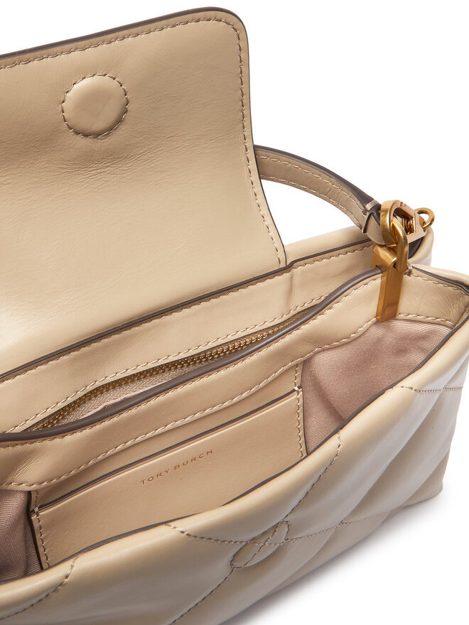 Bolso Tory Burch Kira Diamond Quilt East-West Top Handle 174999 Beis ...