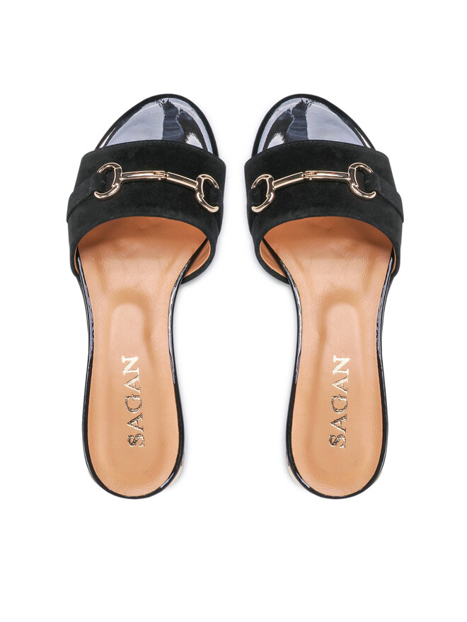 Pantoletten Sagan 4816 Schwarz | eschuhe.de