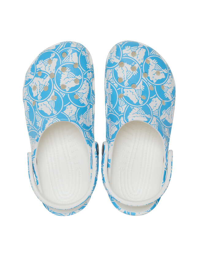 Şlapi Crocs Classic Duke Print Clog 210003 Albastru | epantofi.ro