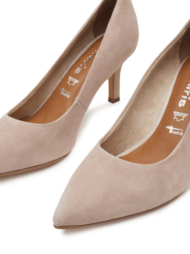 Pantofi cu toc subțire Tamaris 1-22434-41 Gri | epantofi.ro