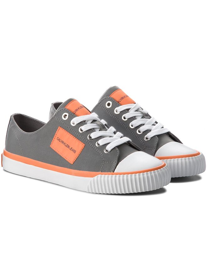 Sneakers aus Stoff Calvin Klein Jeans Ivory R0770 Grau | eschuhe.de