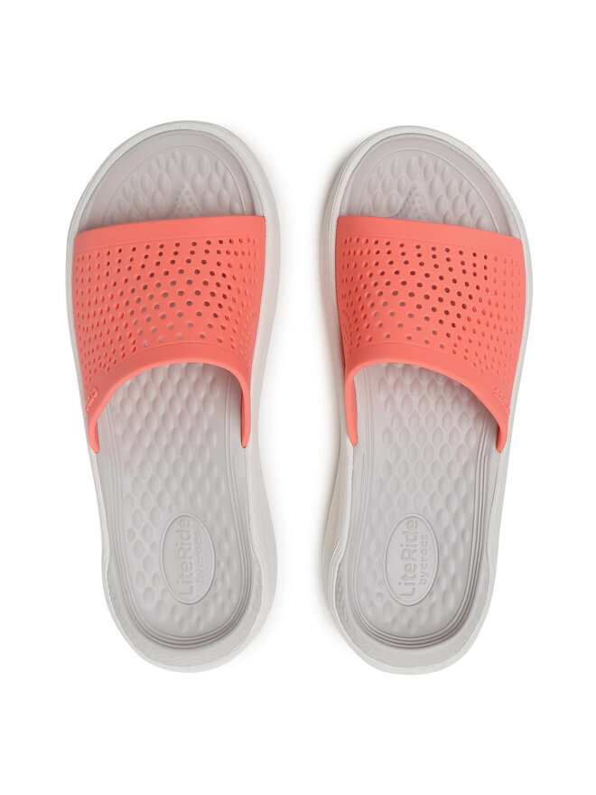 Klapki Crocs Literide Slide 205183 Pomarańczowy | eobuwie.com.pl