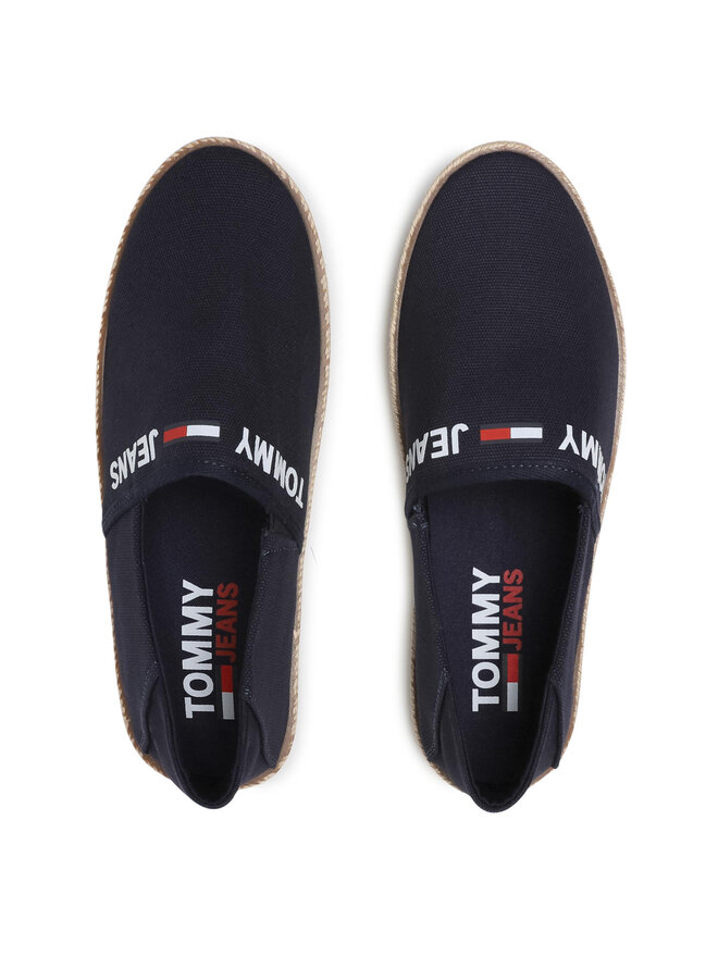 Espadrilles Tommy Jeans Logo Espadrille EM0EM00676C87 Dunkelblau ...