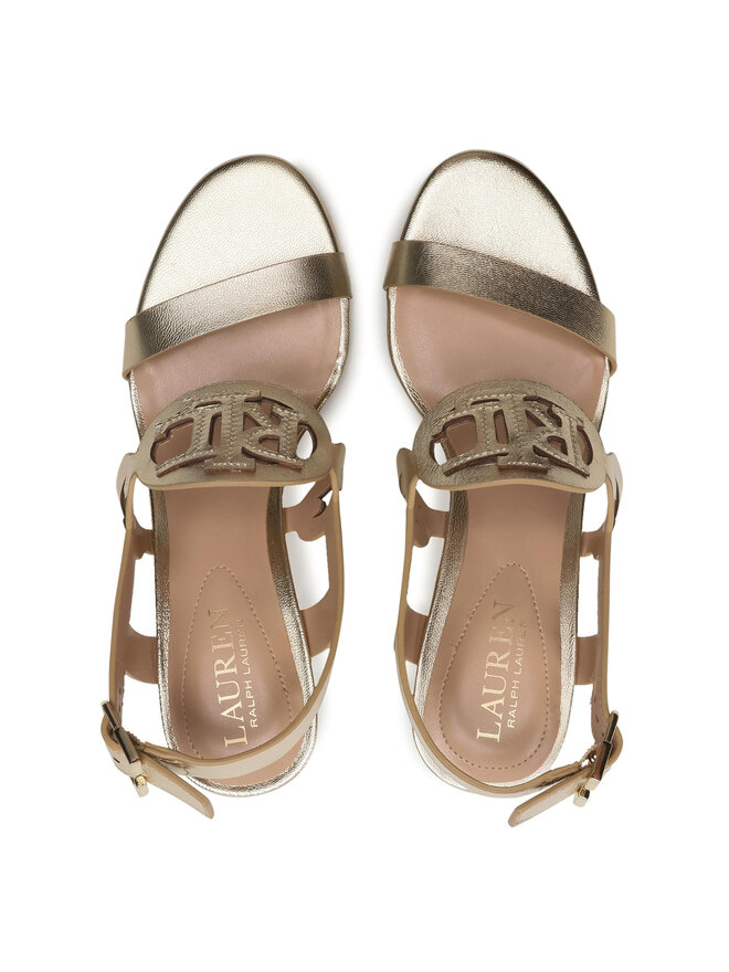 Sandalen LAUREN RALPH LAUREN Amilea 802837109001 Goldfarben | eschuhe.de