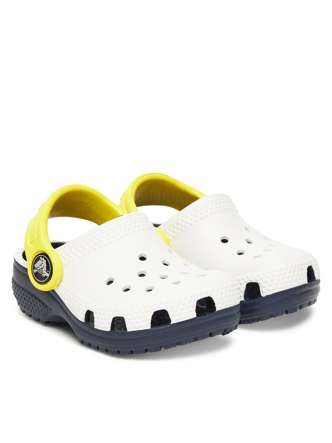 Klapki Crocs Toddler Retro Sport Classic Clog 211265 Biały | eobuwie.com.pl