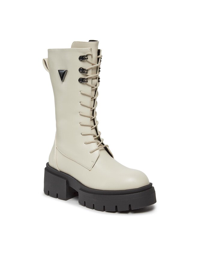 Botas Guess Lillian FL8LIL ELE11 Écru | zapatos.es