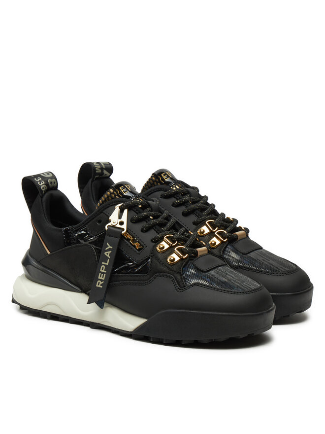 Sneakersy REPLAY Field W Speed Lace-Up GWS9H.000.C0007L Čierna | eobuv.sk