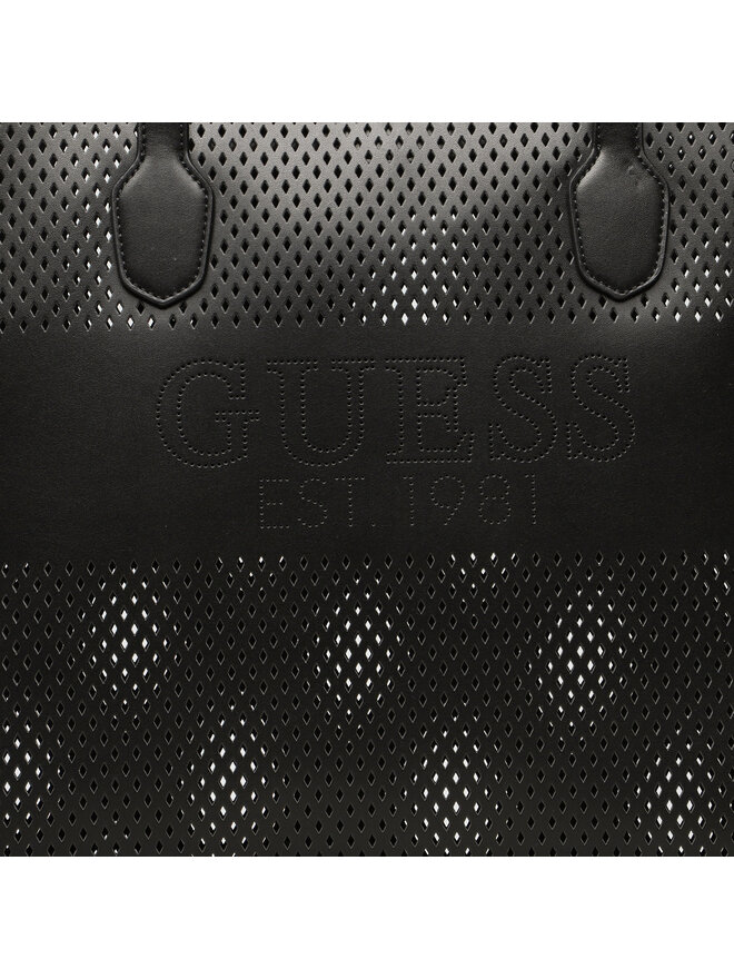 Дамска чанта Guess Katey Perf (WH) HWWH87 69230 Черен | obuvki.bg