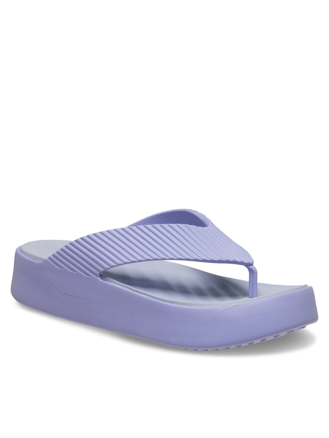 Japonki Crocs Getaway Groove Platform Flip 210700 Fioletowy | eobuwie ...