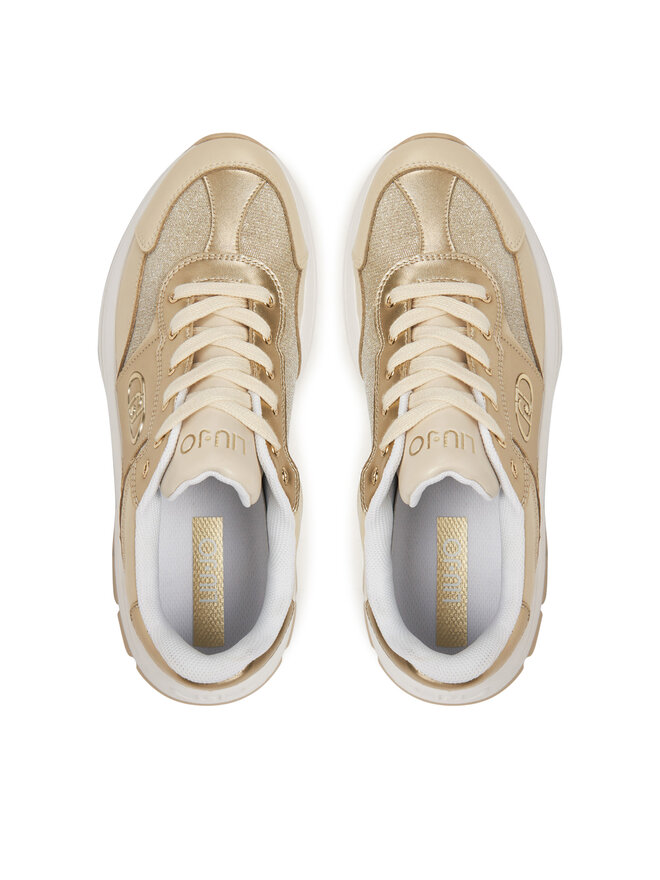 Sneakers Liu Jo Eva 02 BA5065 PX620 Goldfarben | eschuhe.de