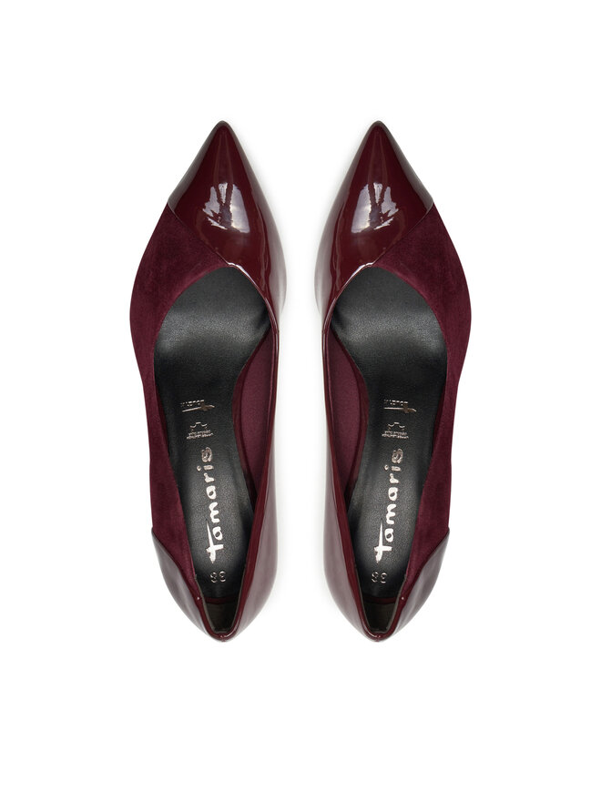Pantofi cu toc subțire Tamaris 1-22417-43 Vișiniu | epantofi.ro