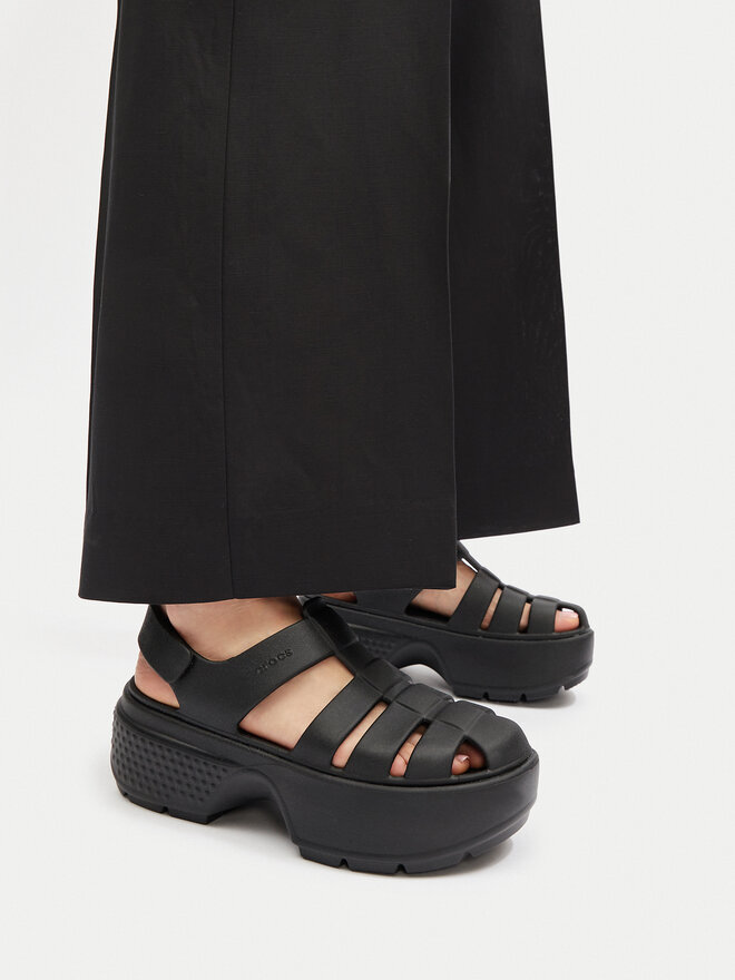 Σανδάλια Crocs Stomp Fisherman Sandal 209938 Μαύρο | epapoutsia.gr