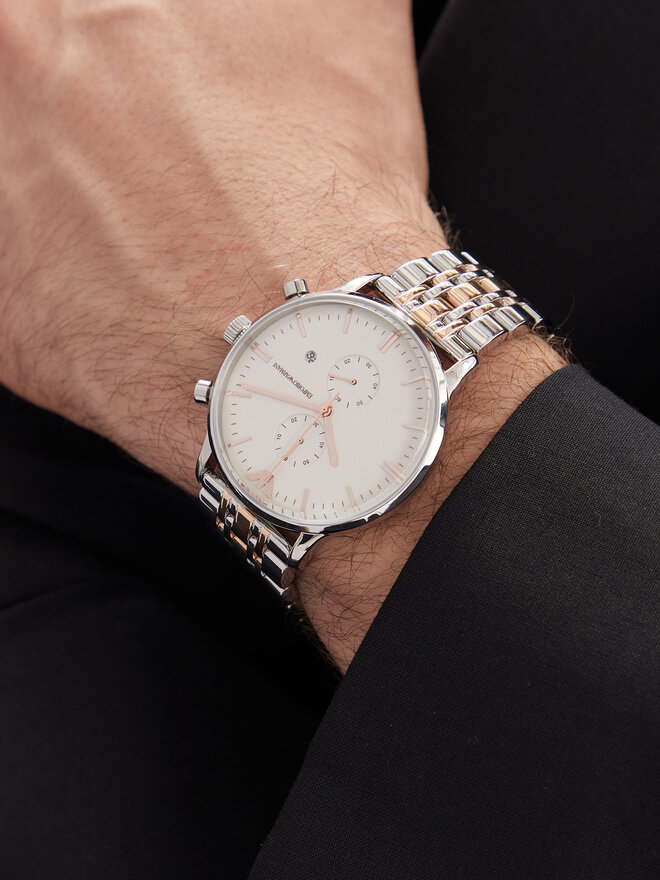 Uhr Emporio Armani AR0399 Silberfarben | eschuhe.de