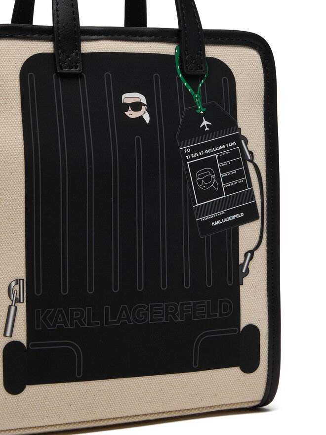 Τσάντα KARL LAGERFELD B1W50088 Μπεζ | epapoutsia.gr