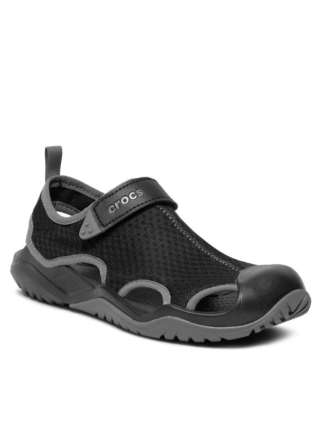 Sandalias Crocs Swiftwater Mesh Deck Sandal M 205289 Negro | zapatos.es