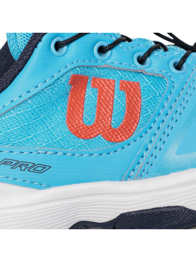 Boty na tenis Wilson Rush Pro Jr Ql WRS326240 Modrá | eobuv.cz