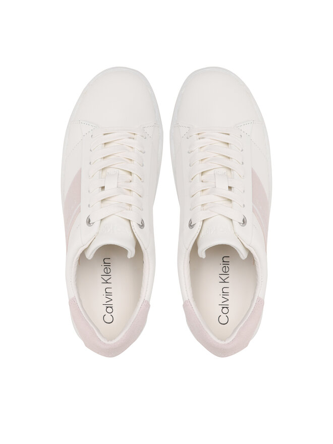 Sneakers Calvin Klein Clean Cupsole Lace Up HW0HW01415 Weiß | eschuhe.de
