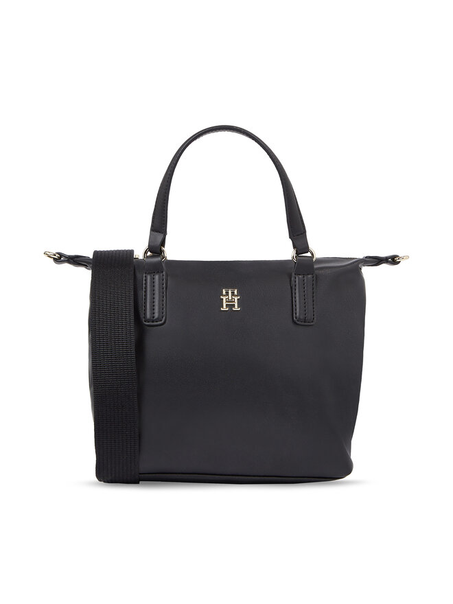 Handtasche Tommy Hilfiger Poppy Plus Small Tote AW0AW15592 Schwarz ...