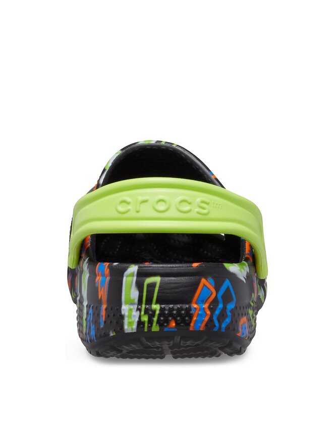 Pantoletten Crocs Classic Lightning Bolt Clog Kids 208307 Schwarz ...