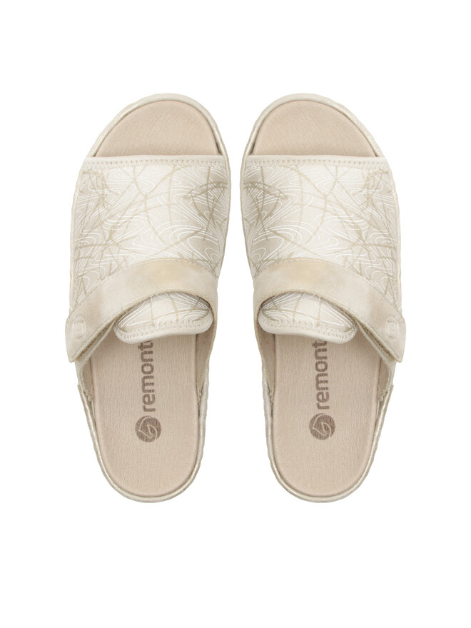 Pantoletten Remonte D7664-60 Beige | eschuhe.de