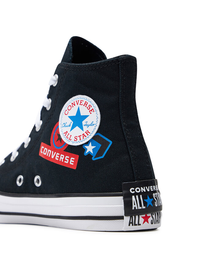 Plátěnky Converse Chuck Taylor All Star Stickers A06313C Černá | eobuv.cz