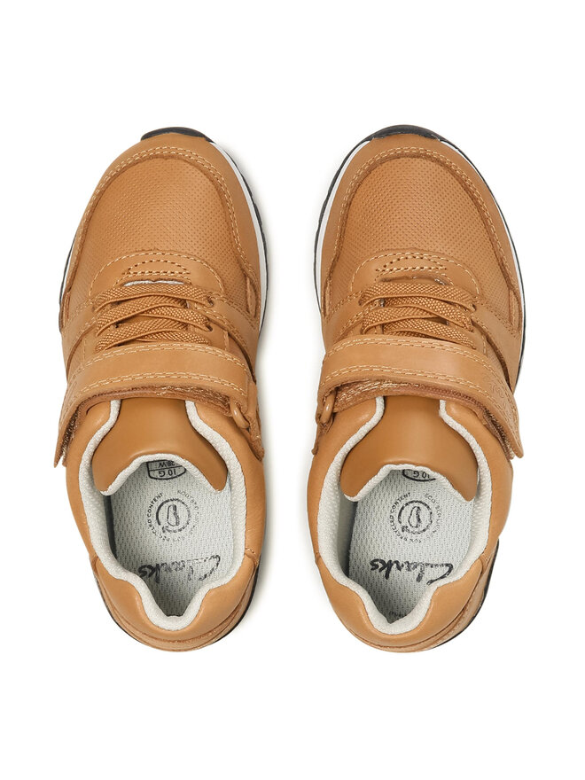 Sneakers Clarks Retro Run K 261583837 Braun | eschuhe.de