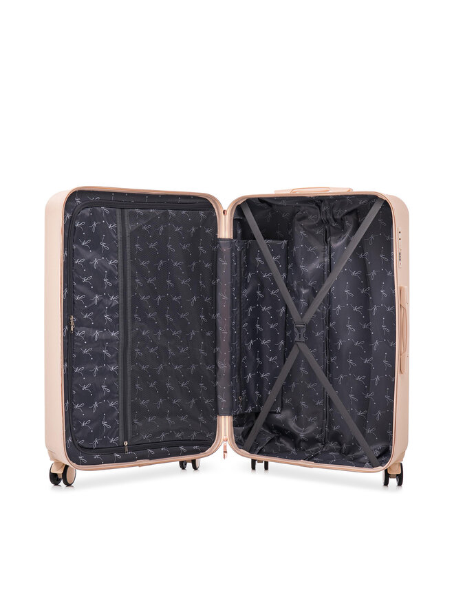 Mittlerer Koffer Semi Line T5724-3 Écru | eschuhe.de