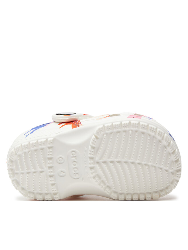Pantoletten Crocs Classic Character Print Clog T 209697 Weiß | eschuhe.de
