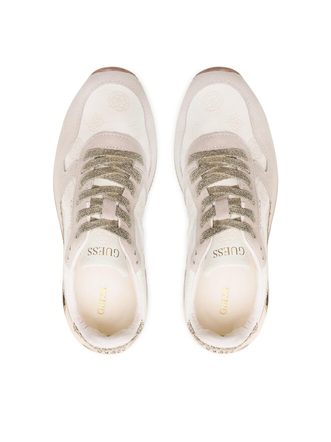 Sneakers Guess Dubai FL7DUB ELE12 Beige | eschuhe.de