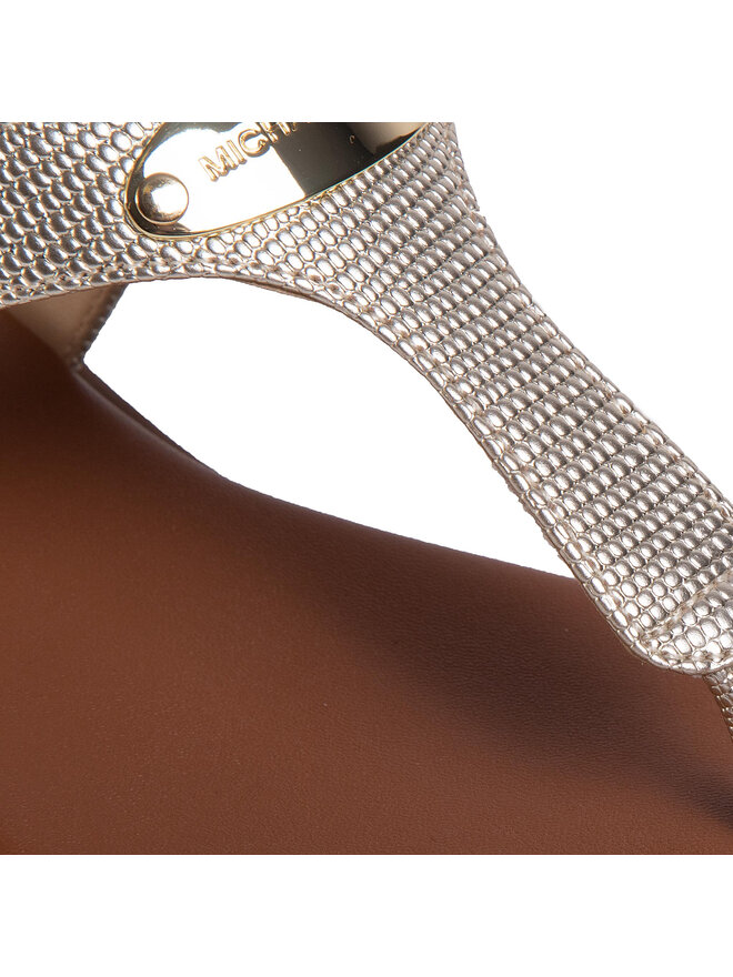 Sandalen MICHAEL Michael Kors Mk Plate Thong 40R4MKFA1M Goldfarben ...