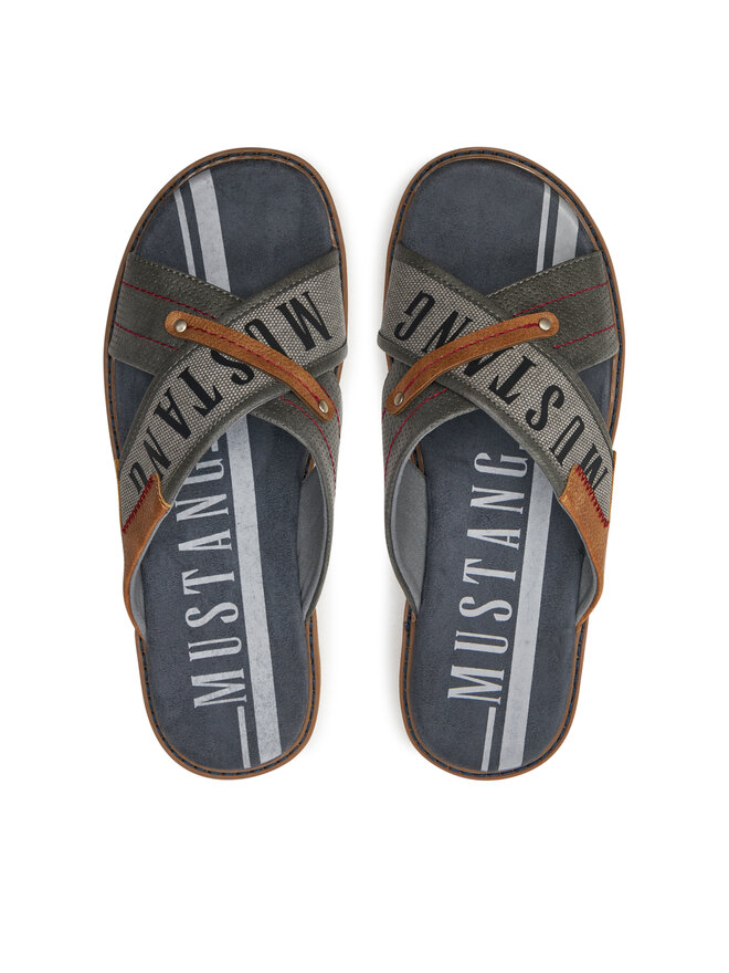 Klapki Mustang 4152705 Szary | eobuwie.com.pl