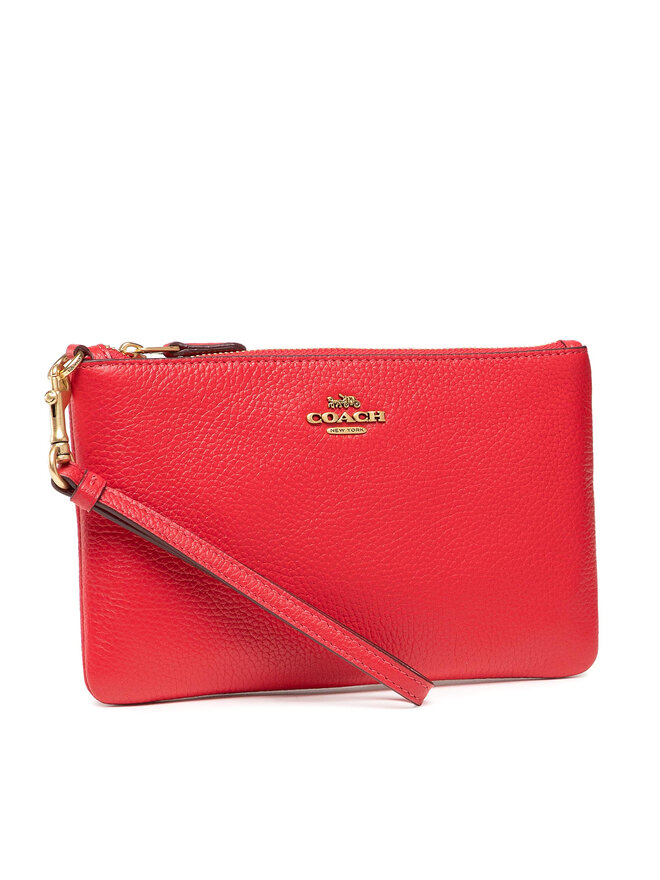Kabelka Coach Pol Peb Sml Wrl 22952 B4TFM Červená | eobuv.cz