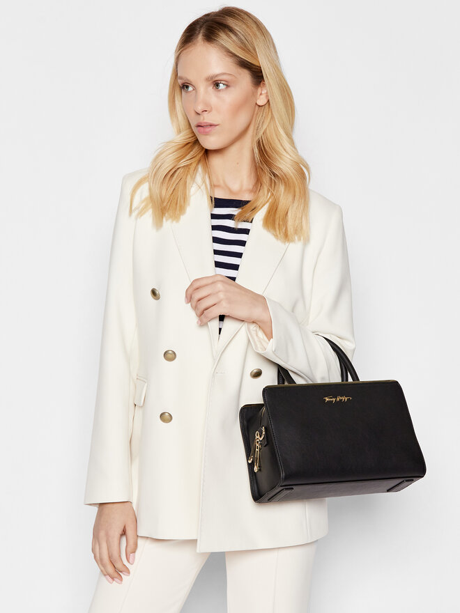 Handtasche Tommy Hilfiger Modern Duffle AW0AW11089 Schwarz | eschuhe.de