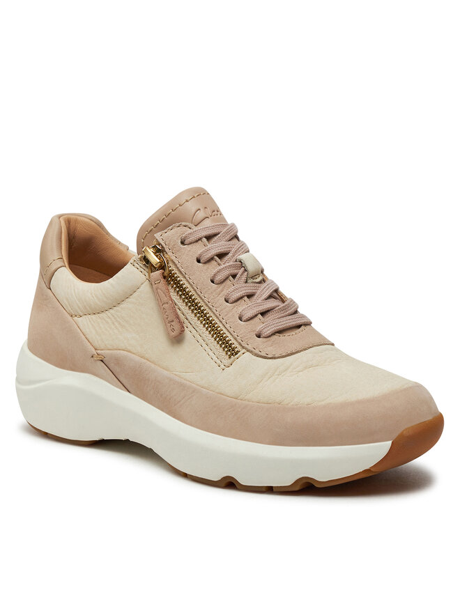 Sneakers Clarks Tivoli Zip 26176651 Bej | epantofi.ro