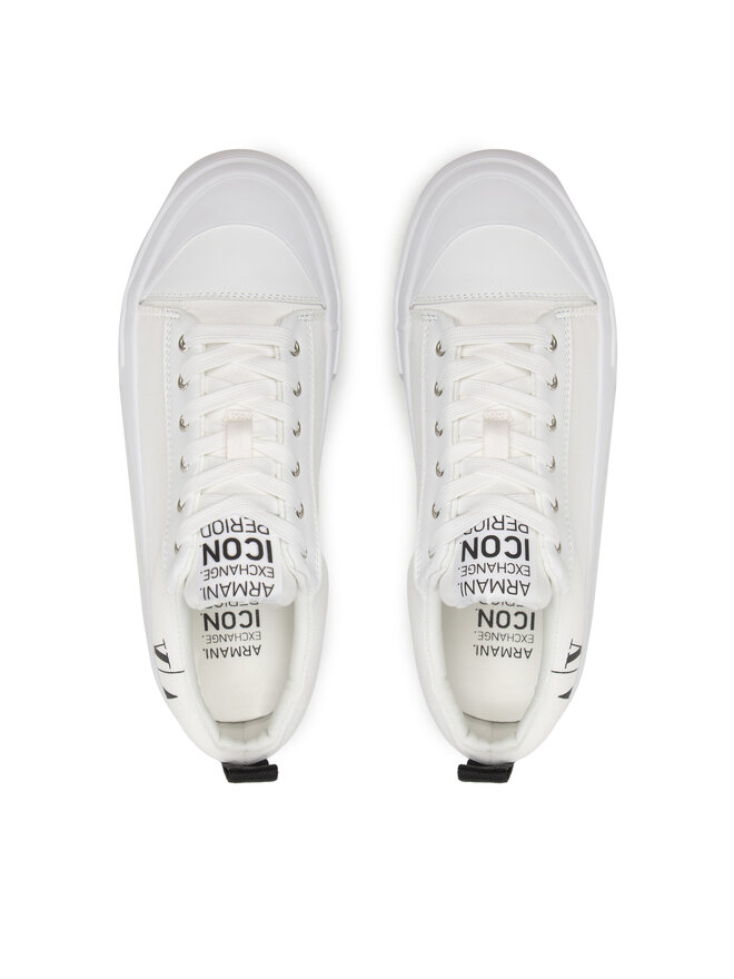 Sneakers aus Stoff Armani Exchange XUX140 XV591 00152 O Weiß | eschuhe.de