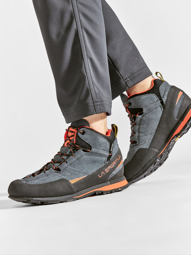 Trekkingi La Sportiva Boulder X Mid 17E900304 GORE-TEX Szary | eobuwie ...