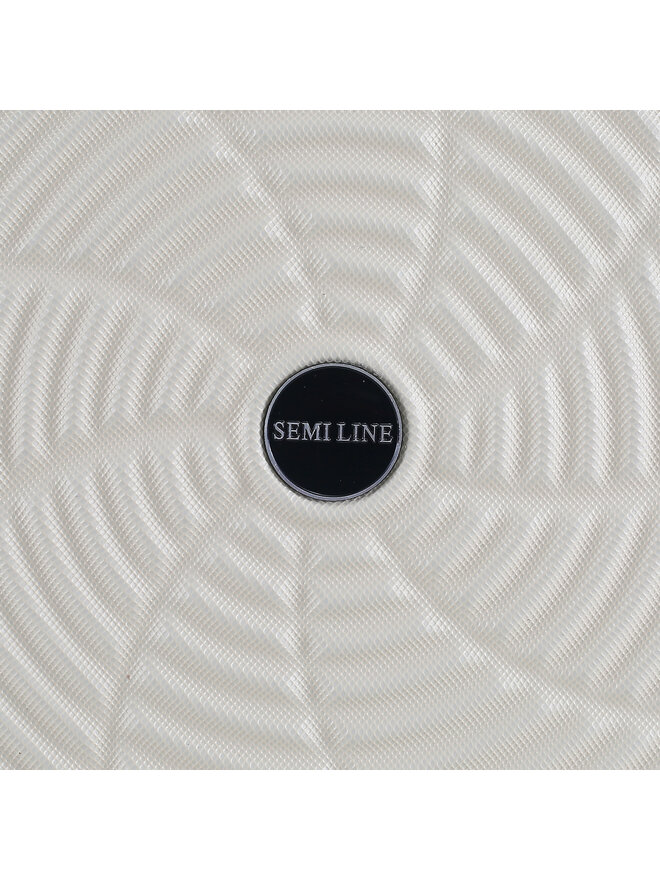 Mittlerer Koffer Semi Line T5747-2 Écru | eschuhe.de