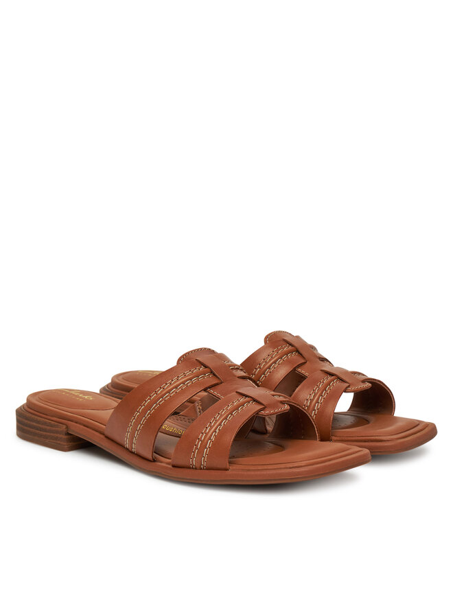 Klapki Clarks Ariany Mule 26181239 Brązowy | eobuwie.com.pl