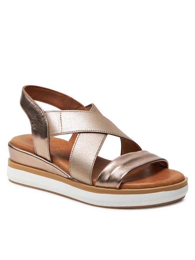 Sandały Inuovo 113015 Złoty | eobuwie.com.pl