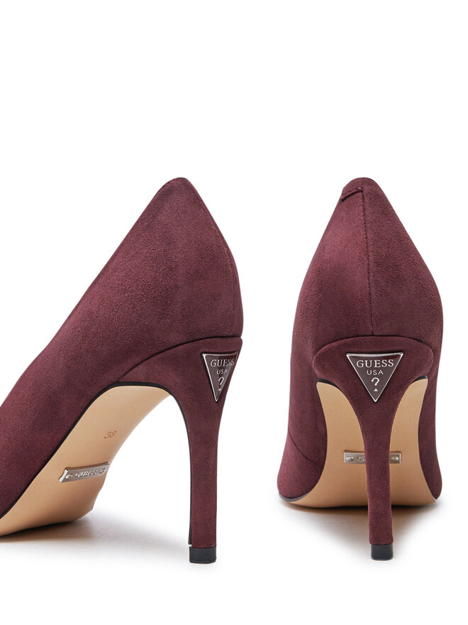 Pantofi cu toc subțire Guess Rippy2 FLFRPP SUE08 Vișiniu | epantofi.ro