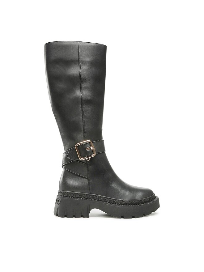 Botas altas Coach James Leather CD160 Negro | zapatos.es