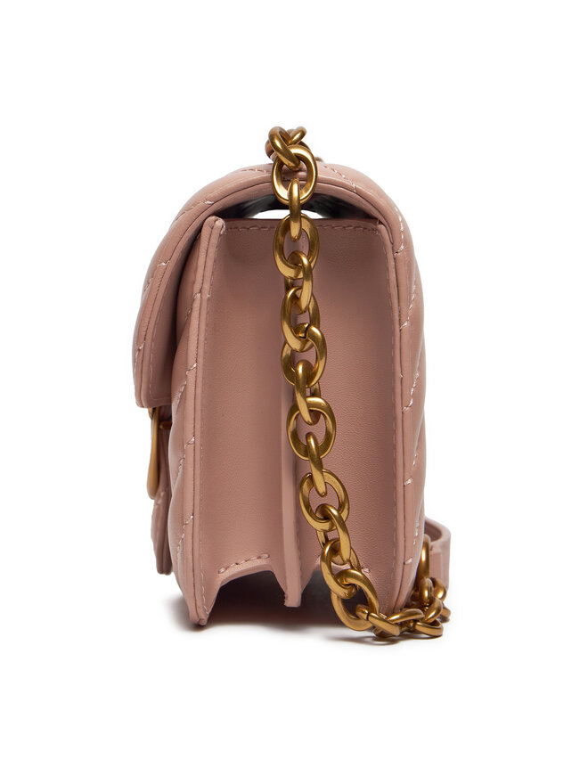 Handtasche Pinko Love Bell Mini Sheep Nappa Chevron 100048 A14Q Rosa ...