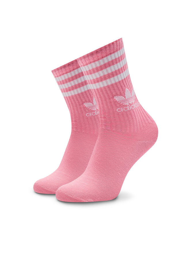 Set de 3 perechi de șosete lungi de damă adidas Mid Cut Crew IX7510 Roz ...