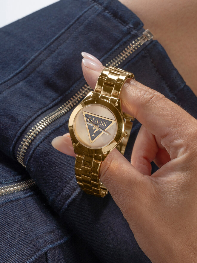 Damenuhr Guess Tri Plaque GW0675L2 Goldfarben | eschuhe.de