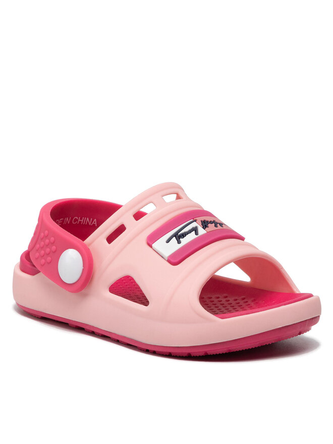 Pantoletten Tommy Hilfiger Comfy Sandal T1A2 32189 0083 M Rosa eschuhe