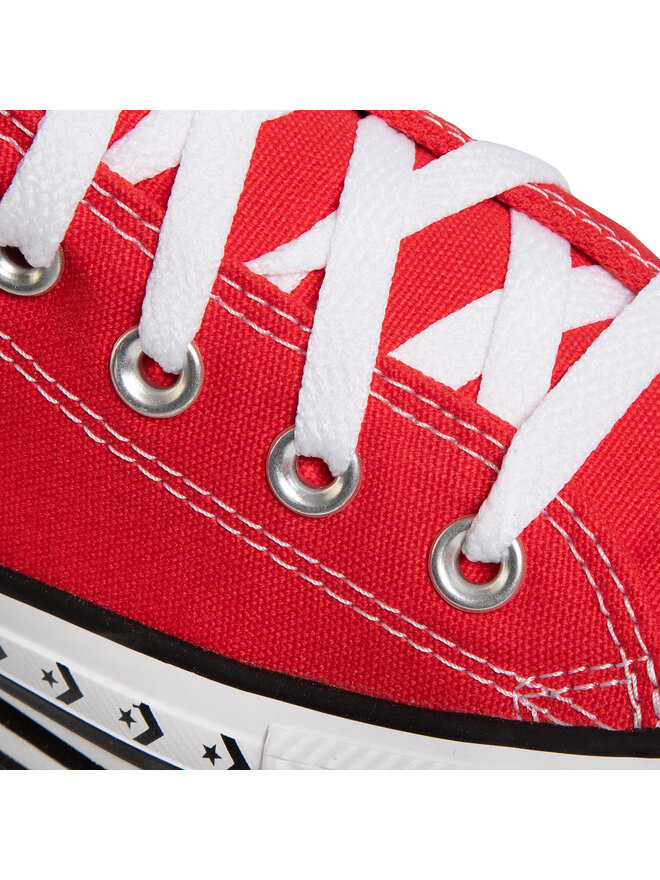Plátěnky Converse Ctas Platform Layer Ox 566763C Červená | eobuv.cz