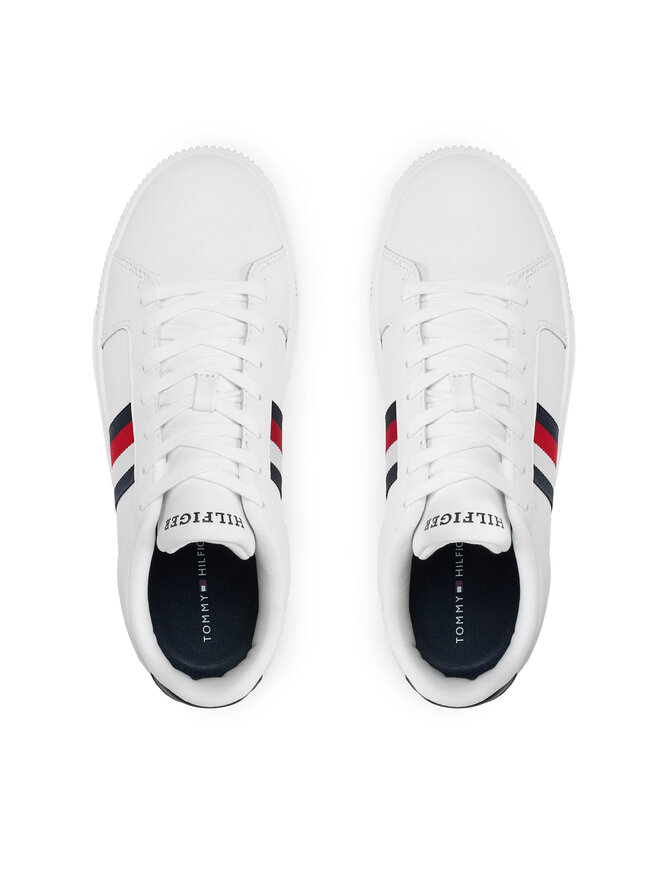 Sneakers Tommy Hilfiger Supercup Lth Stripes Ess FM0FM04895 Weiß ...