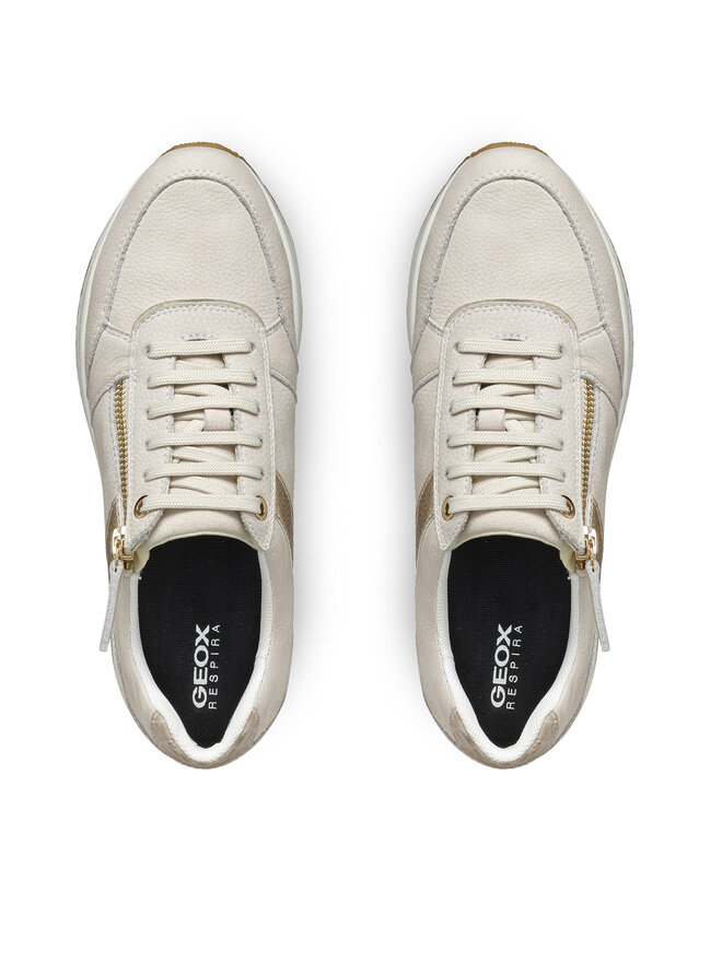 Sneakers Geox D Kency D36QHA 0767B C1S2L Écru | eschuhe.de